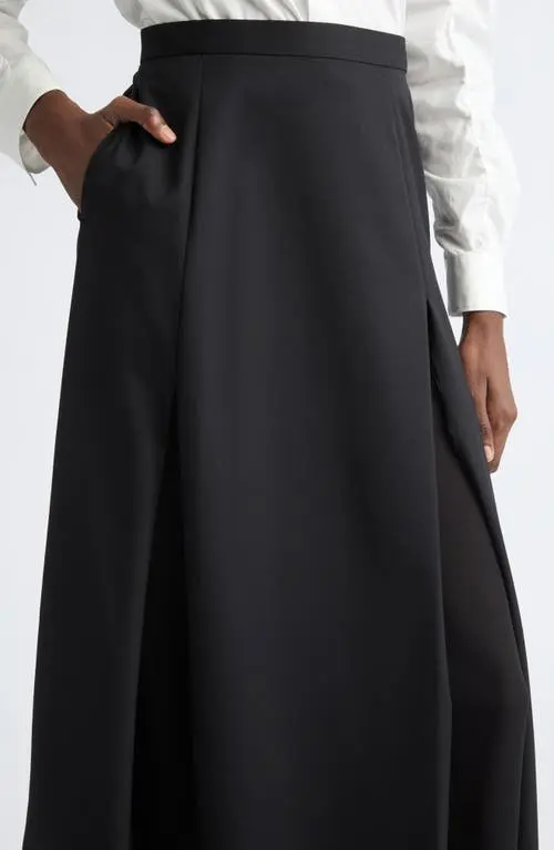 Undercover Slit Wool-blend Skirt