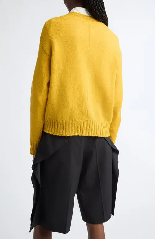 Undercover Cutout Wool Crewneck Sweater