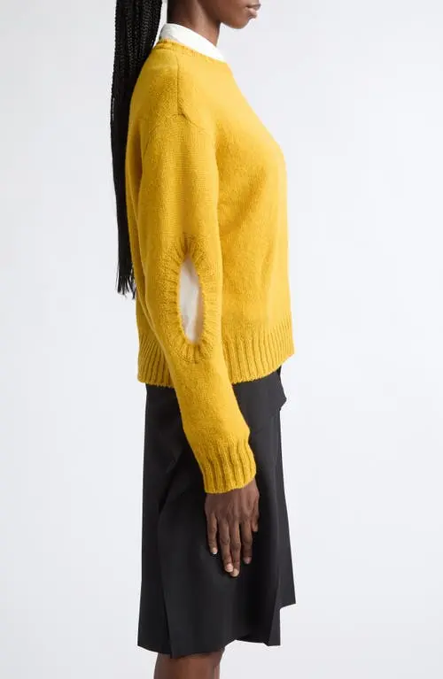 Undercover Cutout Wool Crewneck Sweater