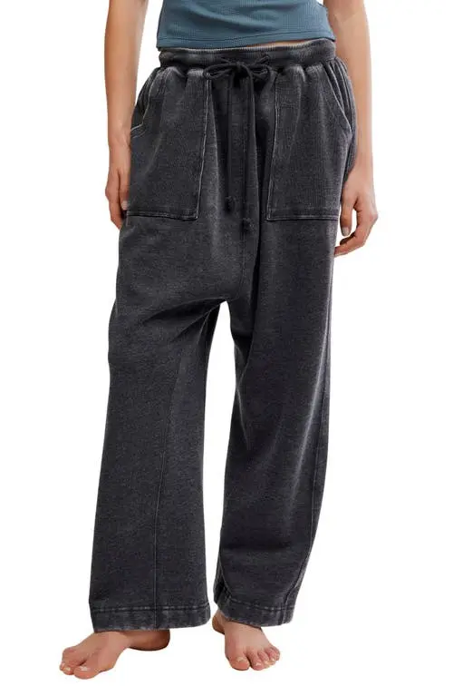 Free People Slow It Down Balloon Pants - Black