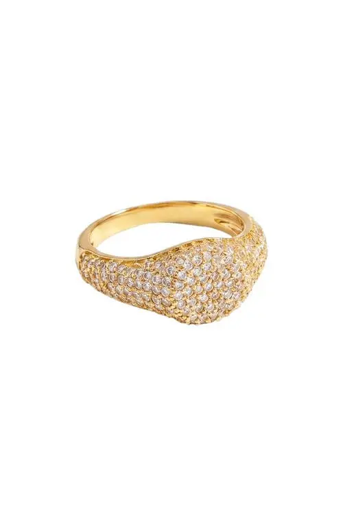 THE M JEWELERS The Mini Classic Iced Out Pinky Ring