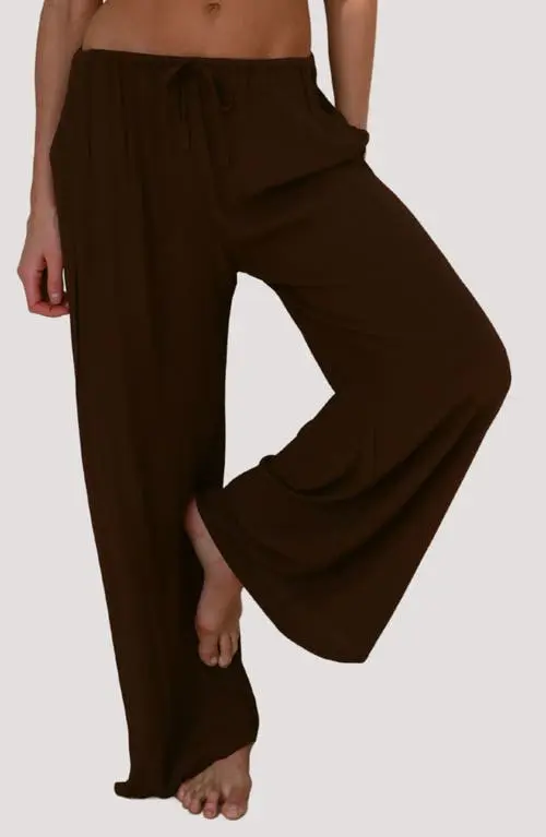 STONE FOX SWIM Koda Wide Leg Cover-up Pants - Earth