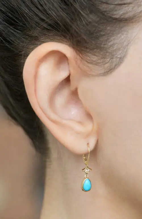 Anzie Jac & Jo Emilia Topaz And Drop Earrings In 14k Gold