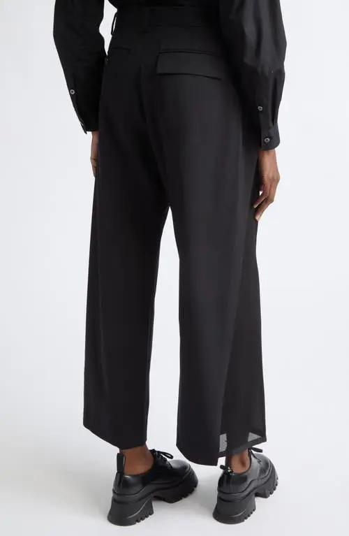 Undercover Wide Leg Pants With Ruffled Panels