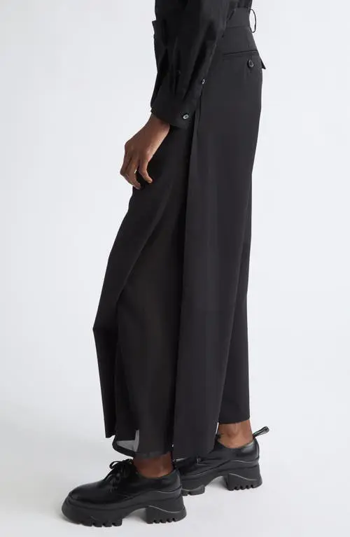 Undercover Wide Leg Pants With Ruffled Panels