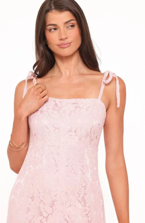 PETAL & PUP Lace Tie Strap Maxi Dress