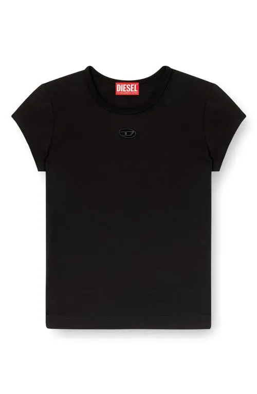 DIESEL® Embroidered Oval D Cutout T-shirt - Deep/black