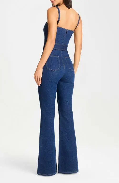 NADINE MERABI Harley Denim Jumpsuit