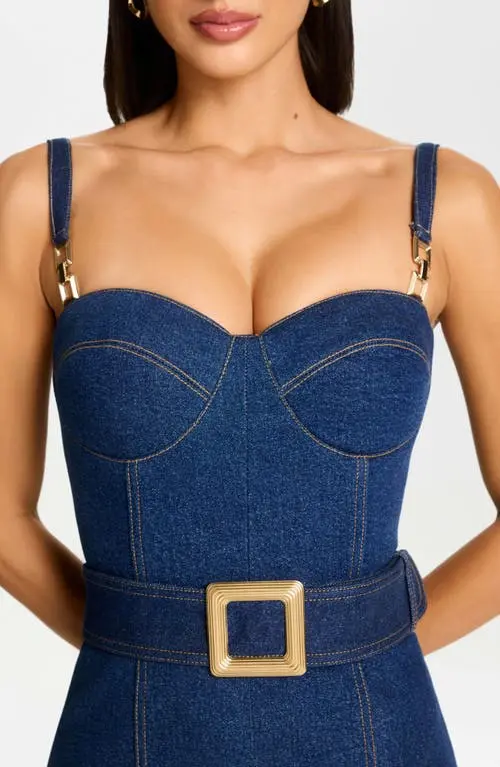 NADINE MERABI Harley Denim Jumpsuit