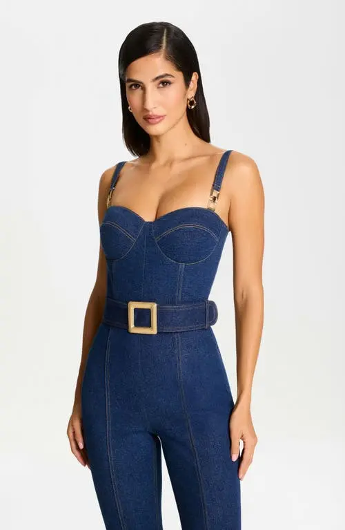 NADINE MERABI Harley Denim Jumpsuit