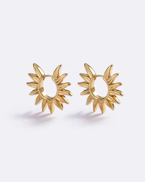 EMMA PILLS Desert Heat Hoop Earrings - Gold