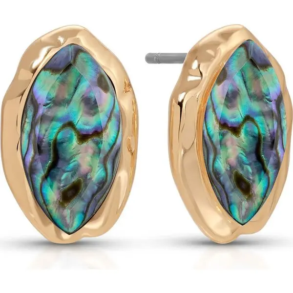 Ettika Mini Luxe Stud Earrings With Inlay
