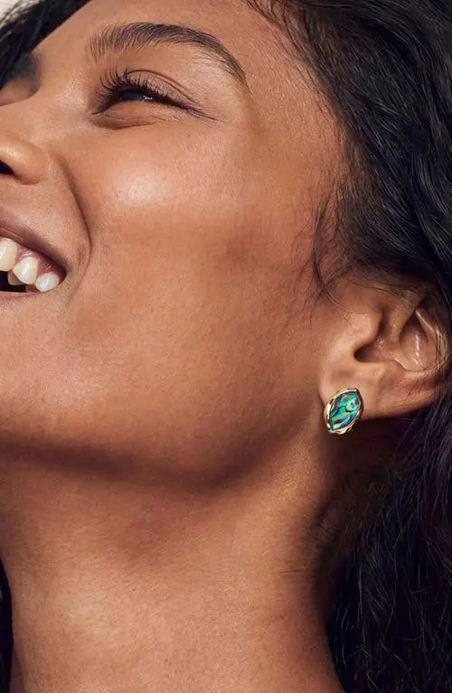 Ettika Mini Luxe Stud Earrings With Inlay