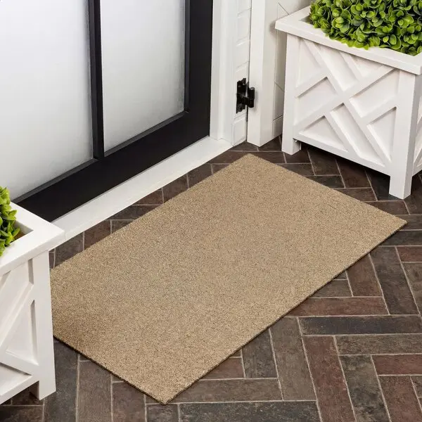 JONATHAN Y Peater Classic Casual Commercial Natural Coir Indoor/outdoor Mat - Bleach