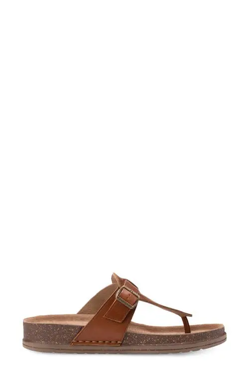 Eastland Brya Platform Wedge Flip Flop - Tan