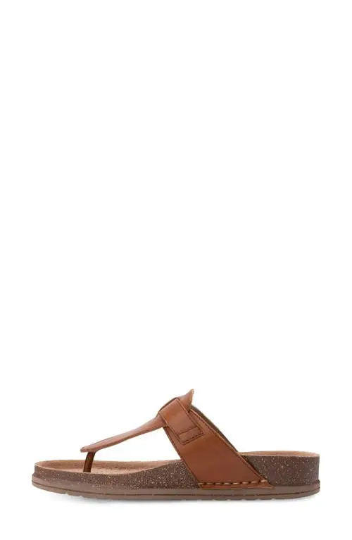 Eastland Brya Platform Wedge Flip Flop - Tan