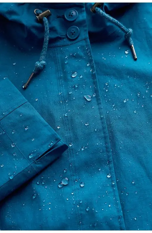 SEASALT CORNWALL Waterproof Hooded Linen & Cotton Coat