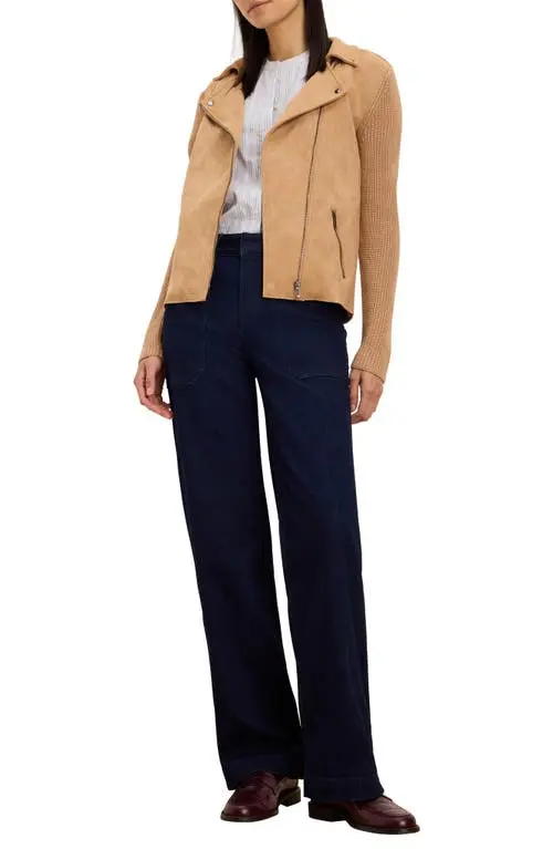 NIC+ZOE Mixed Media Moto Jacket