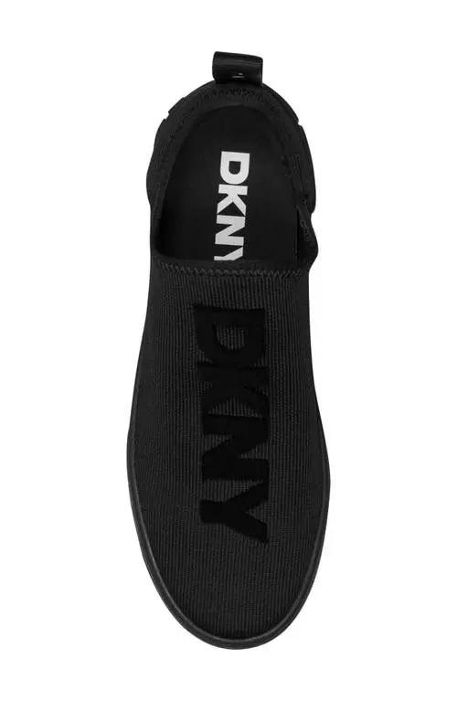 Dkny Maize Knit Slip-on Sneaker - Black