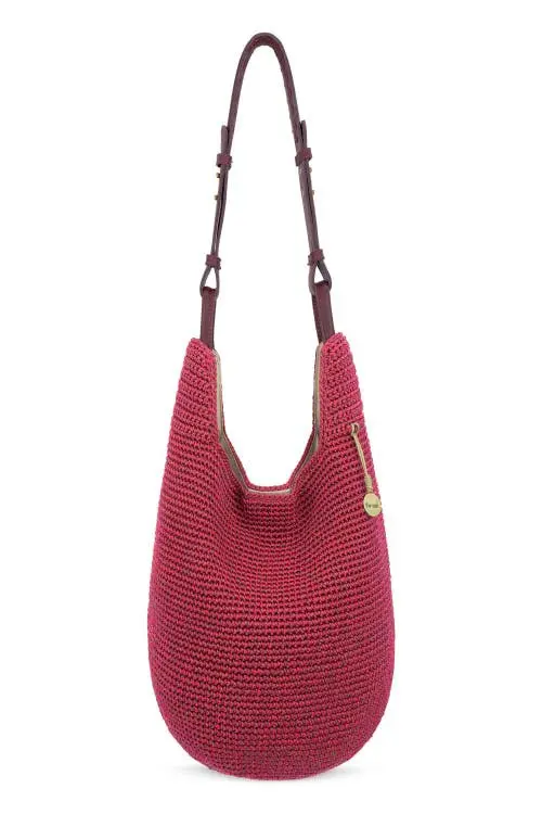 THE SAK Los Feliz Hobo Bag - Black Cherry Static