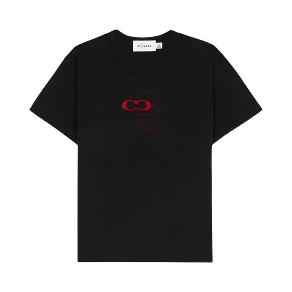 BRAIN DEAD X Coach Logo 90s Fit T-shirt - Black