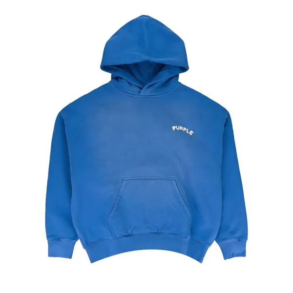 PURPLE BRAND Hwt Fleece Pullover Hoodie - Blue