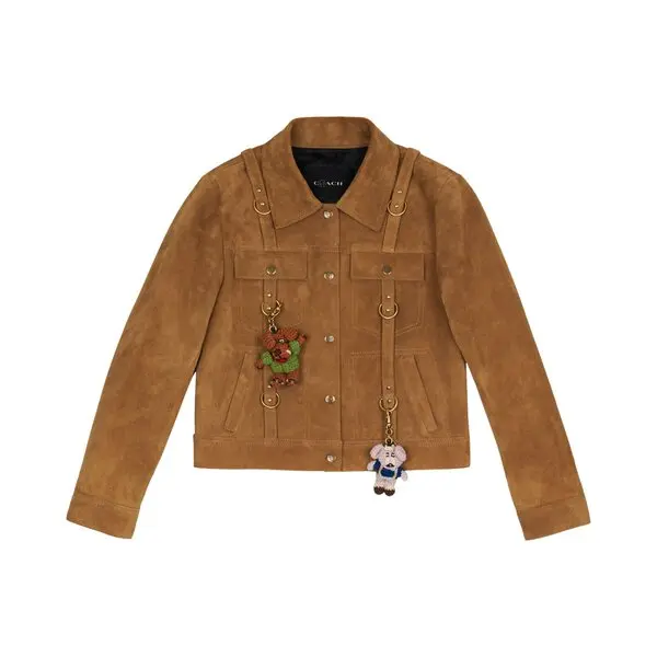 BRAIN DEAD X Coach Suede Strap Jacket