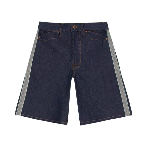 BRAIN DEAD X Coach Denim Shorts 'dark - Blue