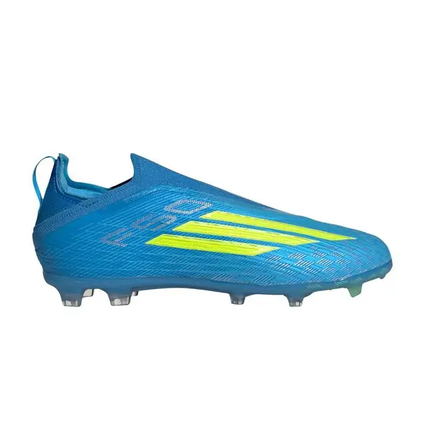 Adidas F50 Elite Laceless Fg J Solar Yellow Lucid Aquamarine - Blue