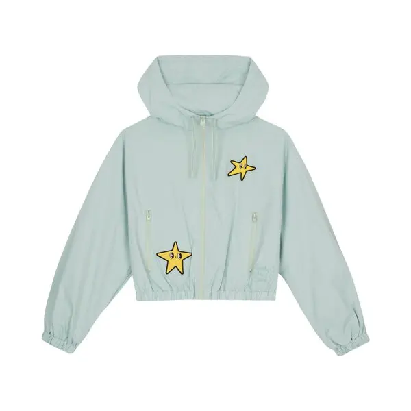 BRAIN DEAD X Coach Cropped Star Windbreaker 'light