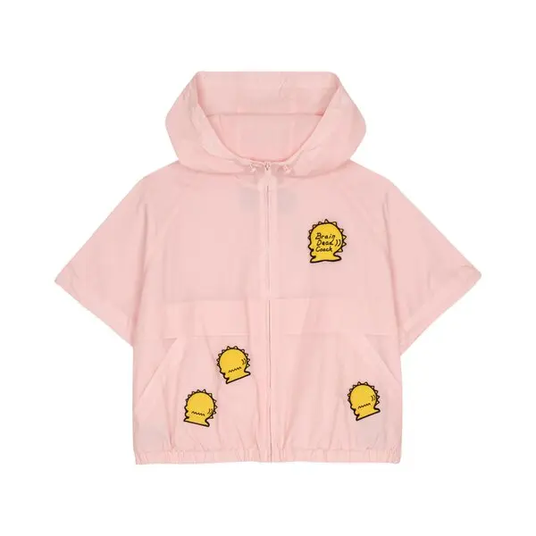 BRAIN DEAD X Coach Short Sleeve Windbreaker 'light - Pink