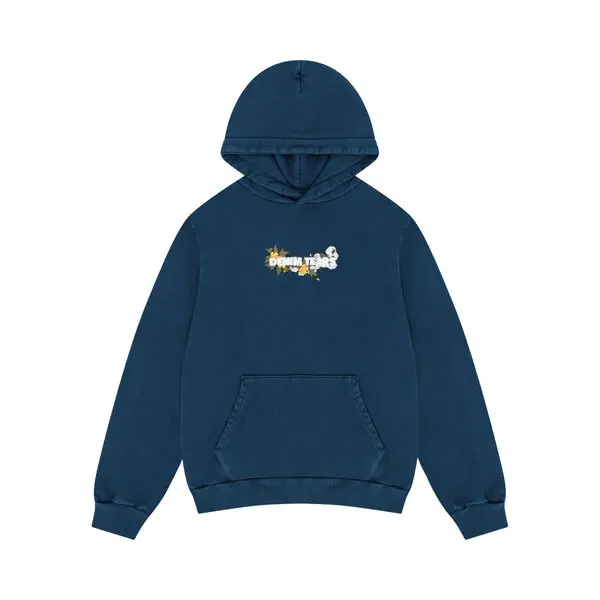 DENIM TEARS Floral Embroidered Logo Hoodie