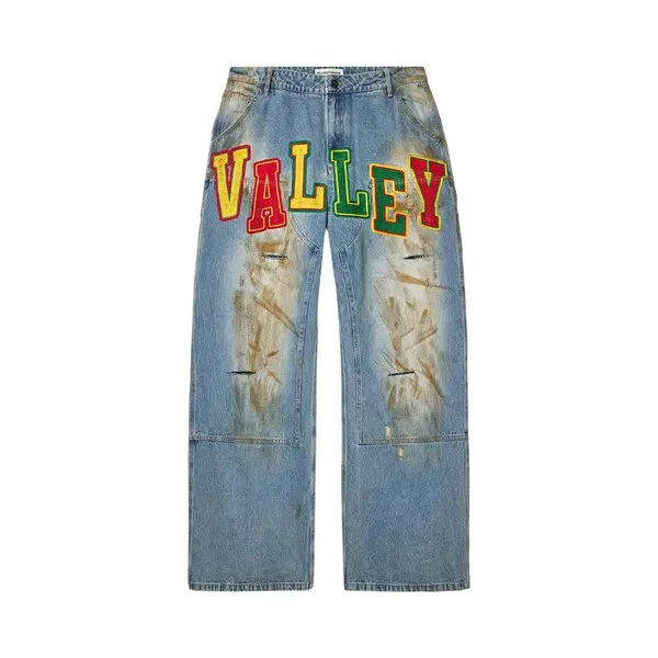 VALE FOREVER Collage Painter Pants 'indigo