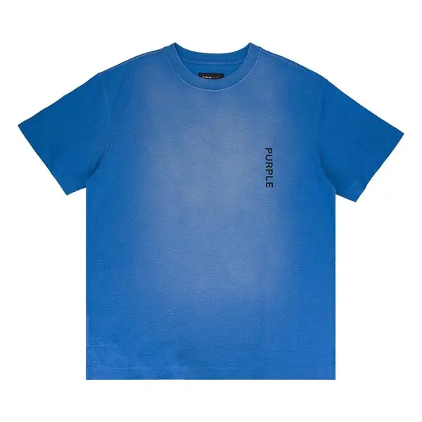 PURPLE BRAND Textured Jersey Short-sleeve Tee - Blue