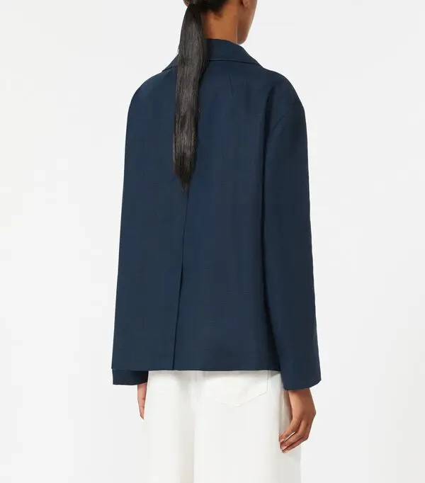 Max Mara Linen Double-breasted Avenue Blazer