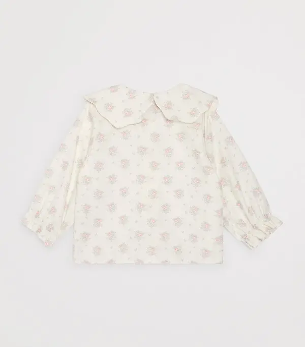 PAZ RODRIGUEZ Cotton Floral Blouse