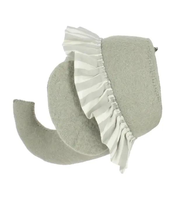 FIONA WALKER Mini Organic Wool Elphant Head Decoration
