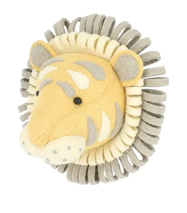 FIONA WALKER Mini Organic Wool Tiger Head Decoration