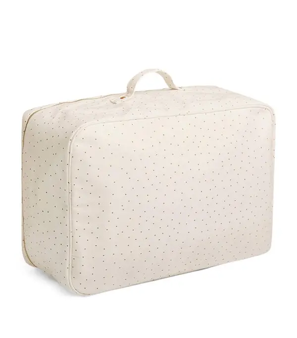 Bonpoint Coated Cotton Suitcase With Cherry Logo