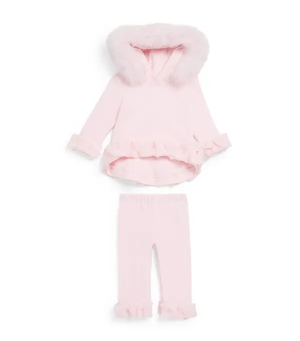 BIMBALO Hooded Top And Leggings Set - Pink