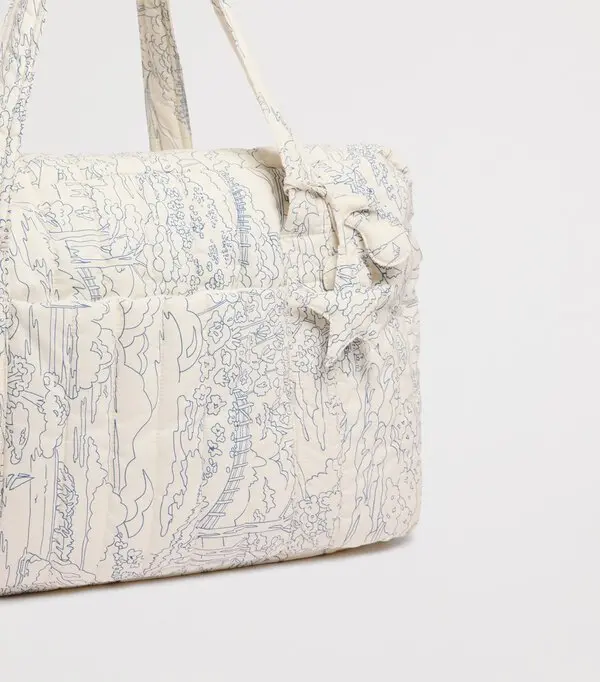 Bonpoint Quilted Floral Organic Cotton Changing Bag