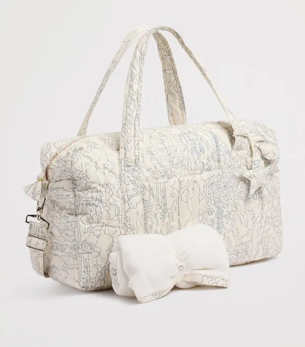 Bonpoint Quilted Floral Organic Cotton Changing Bag