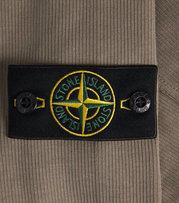 Stone Island Ribbed Compass Patch Sweatshirt