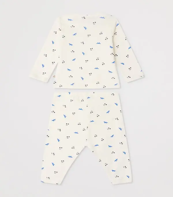 Bonpoint X Maison Kitsuné Cotton T-shirt And Leggings Set
