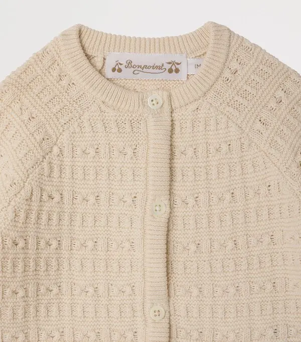 Bonpoint Cotton Cardigan And Trousers Set