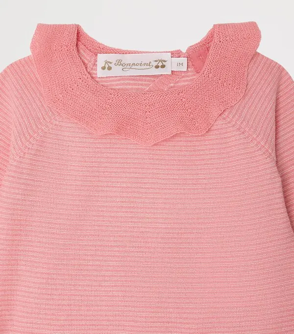 Bonpoint Cotton Anisa Sweater And Trousers Set
