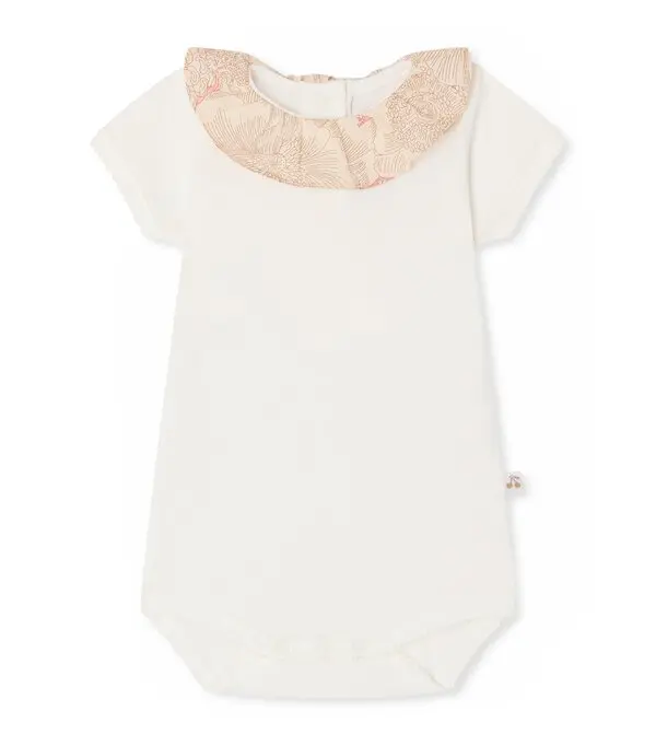 Bonpoint Organic Cotton June Bodysuit - White