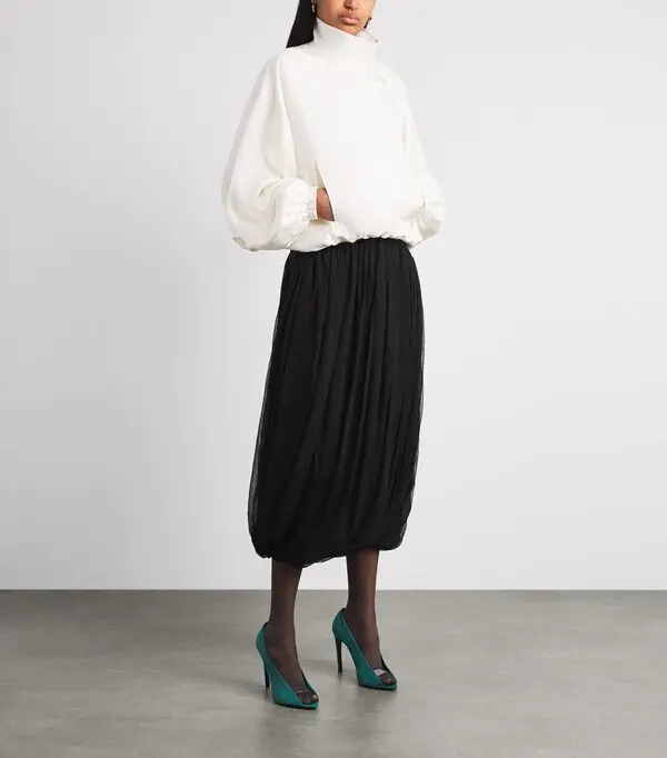 Valentino Garavani Suede Open-toe Pumps - Green