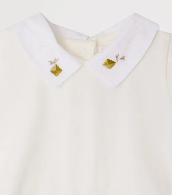 Bonpoint Cotton Embroidered Julliet Bodysuit