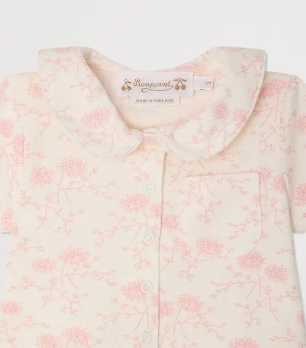 Bonpoint Cotton Floral Top And Shorts Set